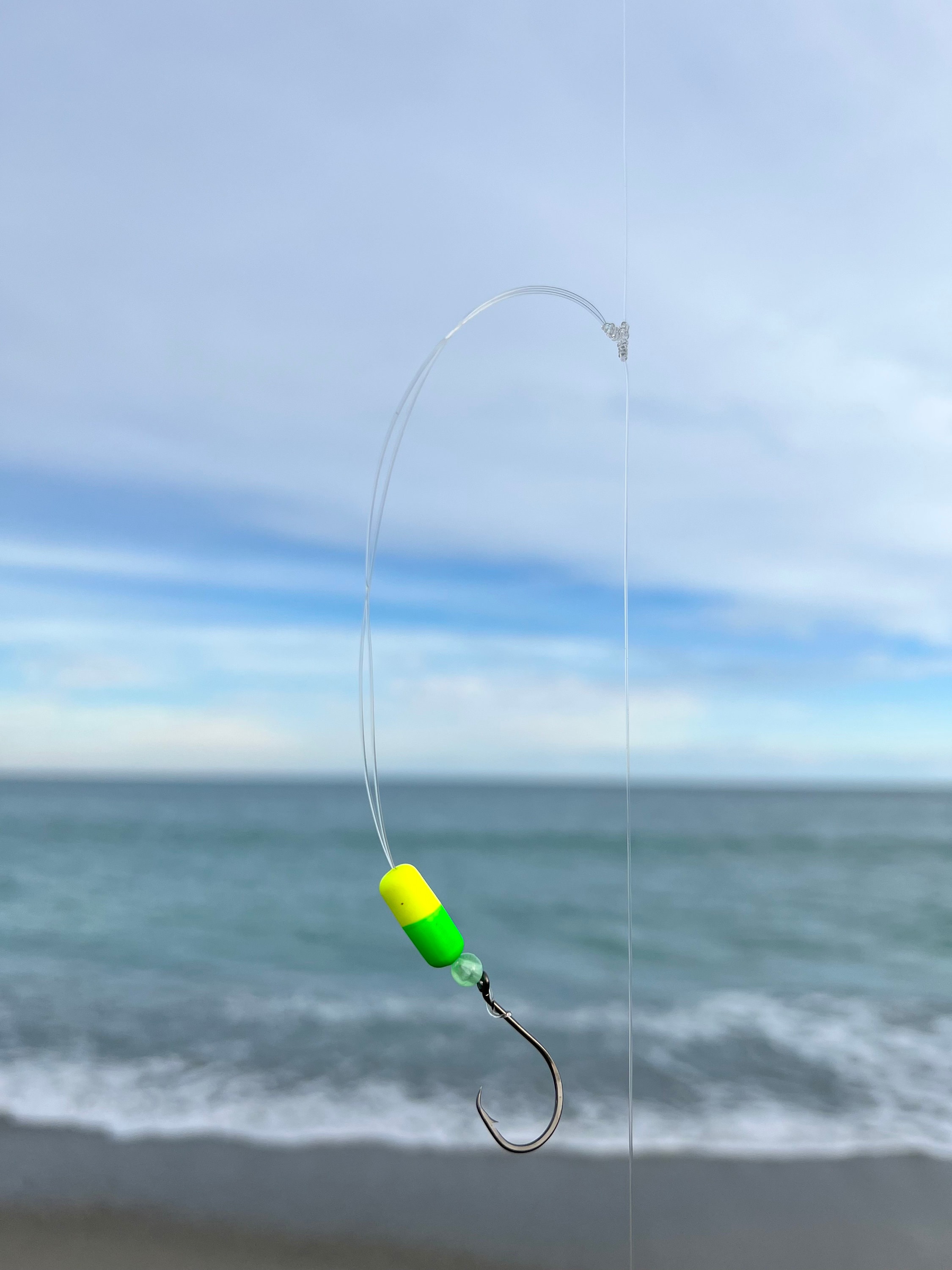6 Pack 'coquina Shells' Pompano Surf Fishing Hi-lo Rig Tied With T-knot ...