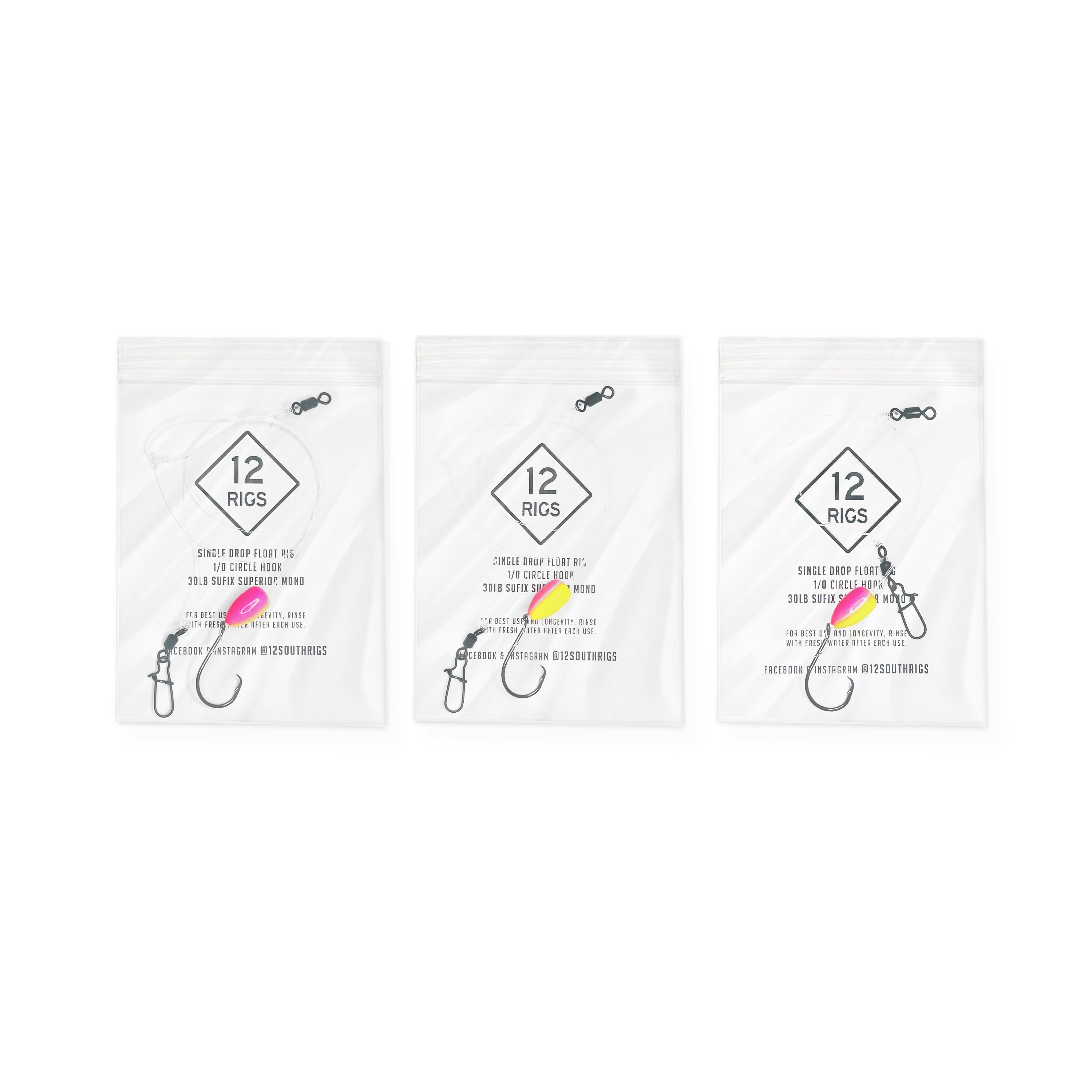 3 Pack 'OBX Sunset' Pompano Surf Fishing Rigs Single - Etsy