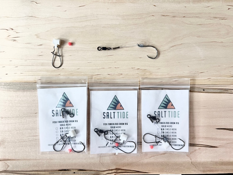 3 Pack 'hatteras Style' Fish Finder Red Drum Surf - Etsy