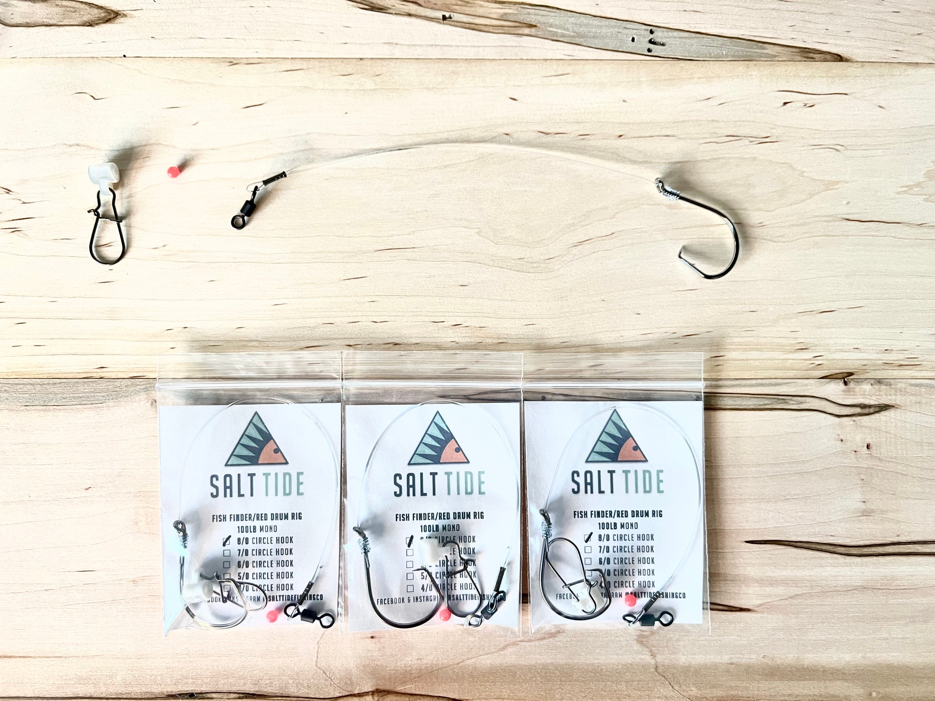3 Pack 'fish Finder' Red Drum Surf Fishing Rigs 100 - Etsy