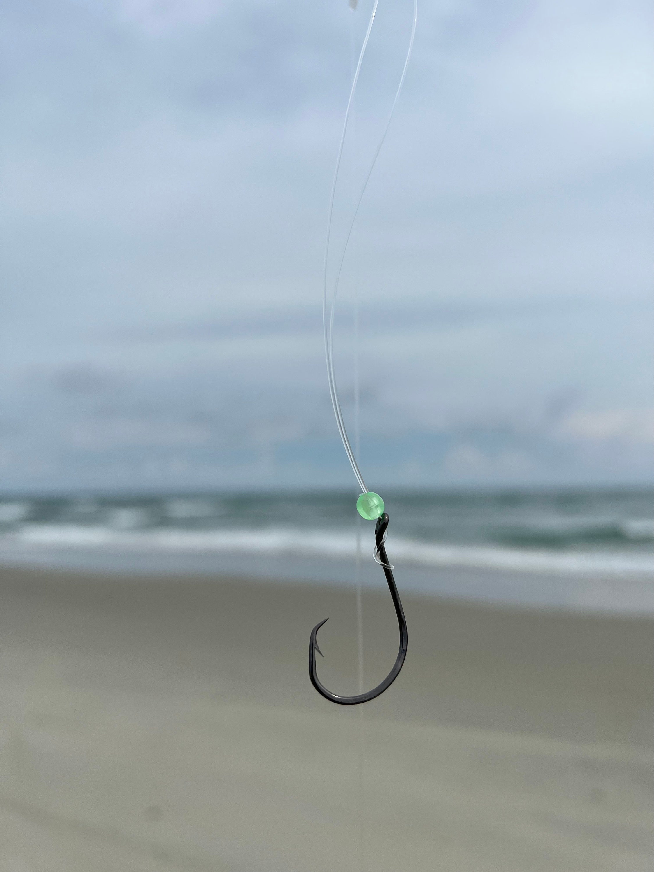 3 Pack '2/0' Bead Rig Surf Fishing Hi-lo Double Drop Hand-tied 30LB ...