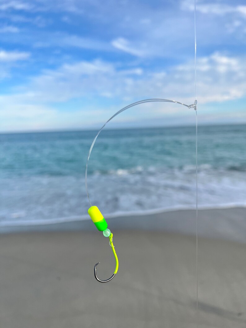 6 Pack 'coquina Shells' Pompano Rigs Pro-tec Coated Circle Hooks Tied ...