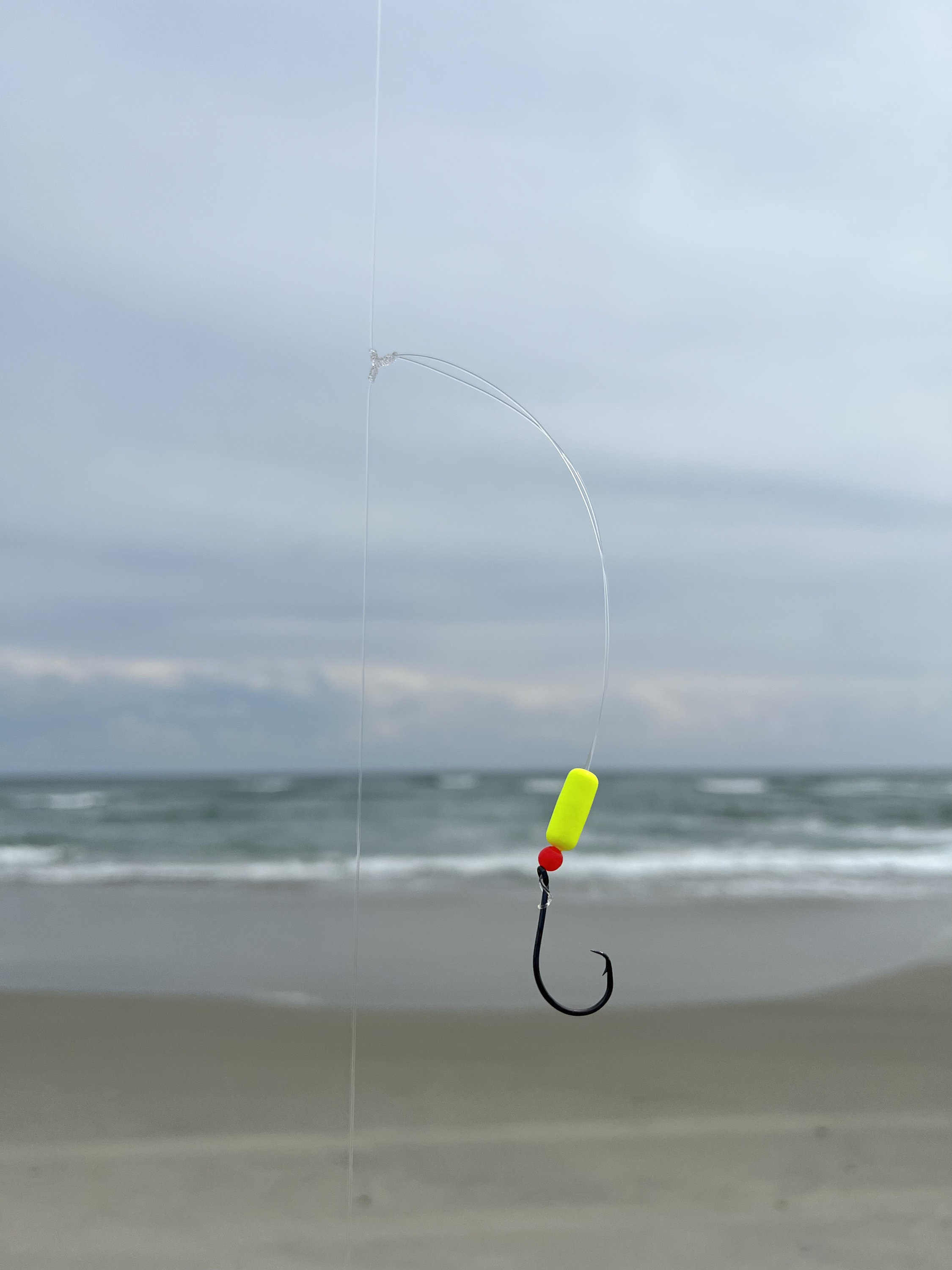 6 Pack 'sand Flea' Pompano Surf Fishing Hi-lo Rig Tied With T-knot 25 ...