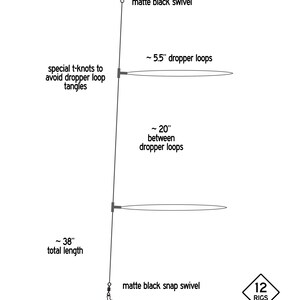 10 Pack Pre-tied Double Drop Hi-lo Surf Fishing Leader Rigs Hand-tied ...