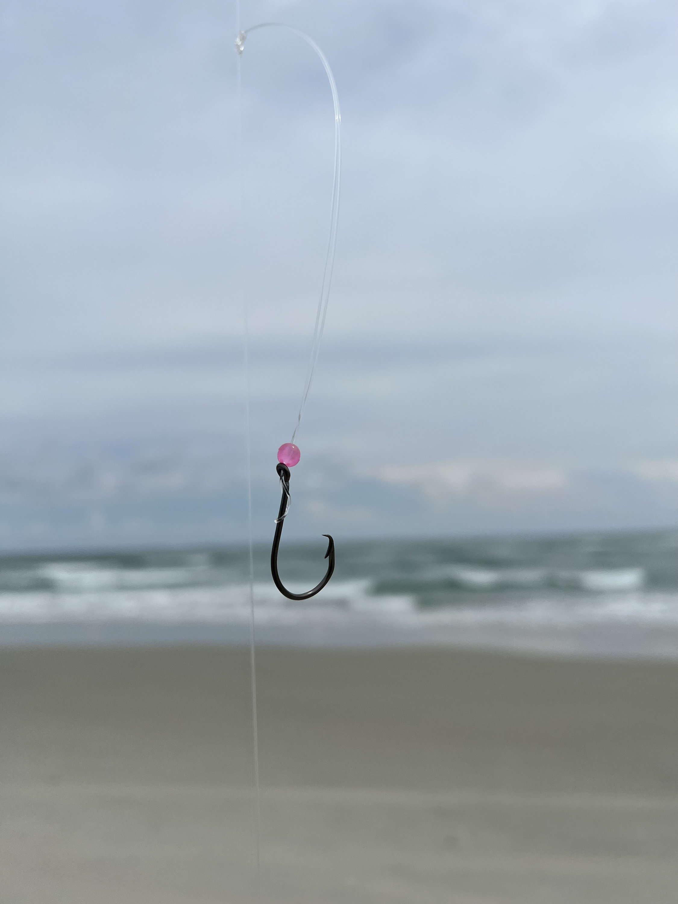 3 Pack '2/0' Bead Rig Surf Fishing Hi-lo Double Drop Hand-tied 30LB ...