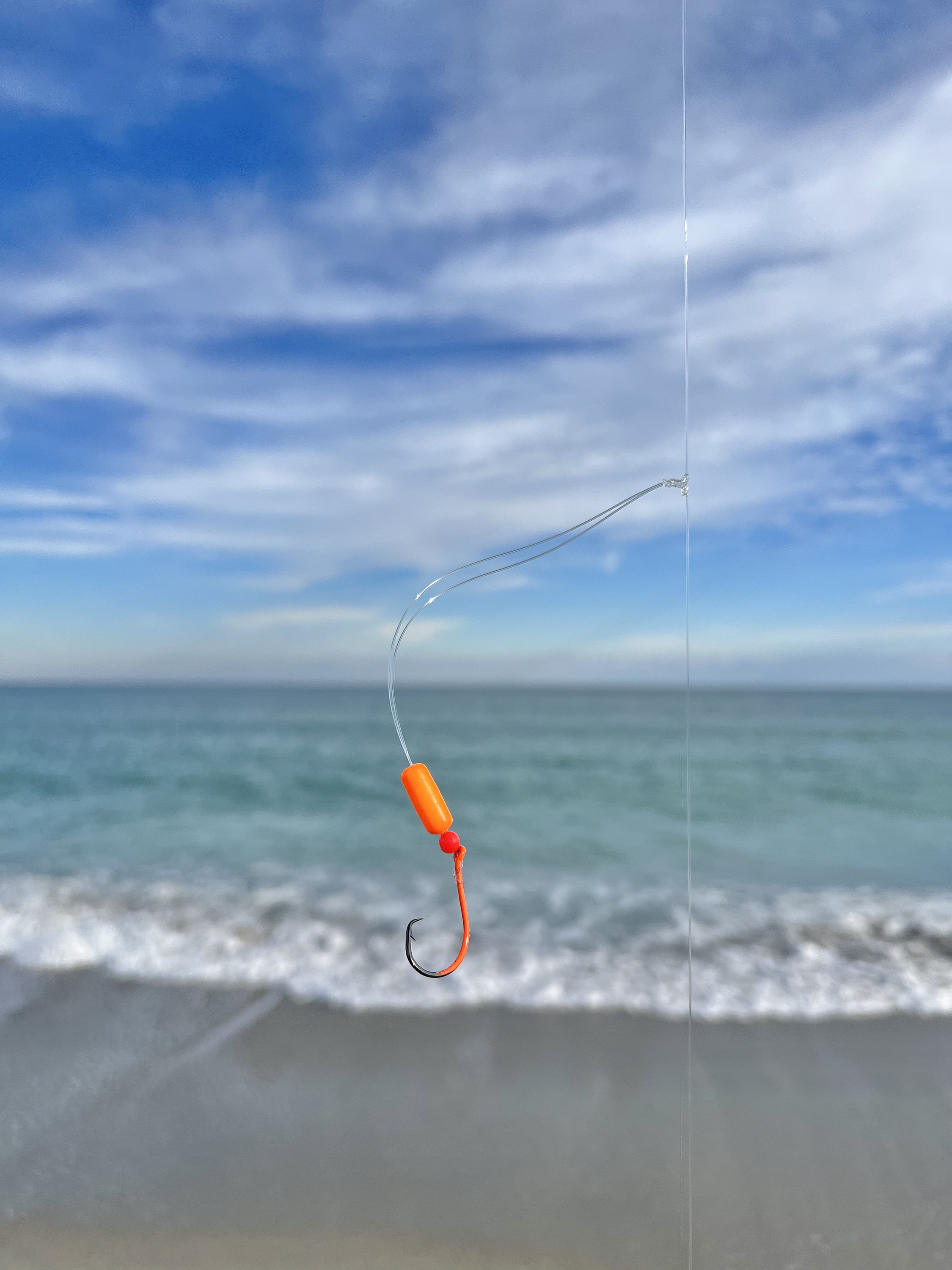6 Pack 'sand Flea' Pompano Rigs Pro-tec Coated Circle Hooks Tied With T ...