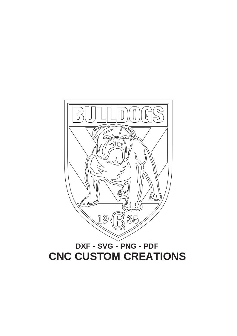 NRL SVG Canterbury Bankstown Bulldogs Rugby League Logo Vector File ...