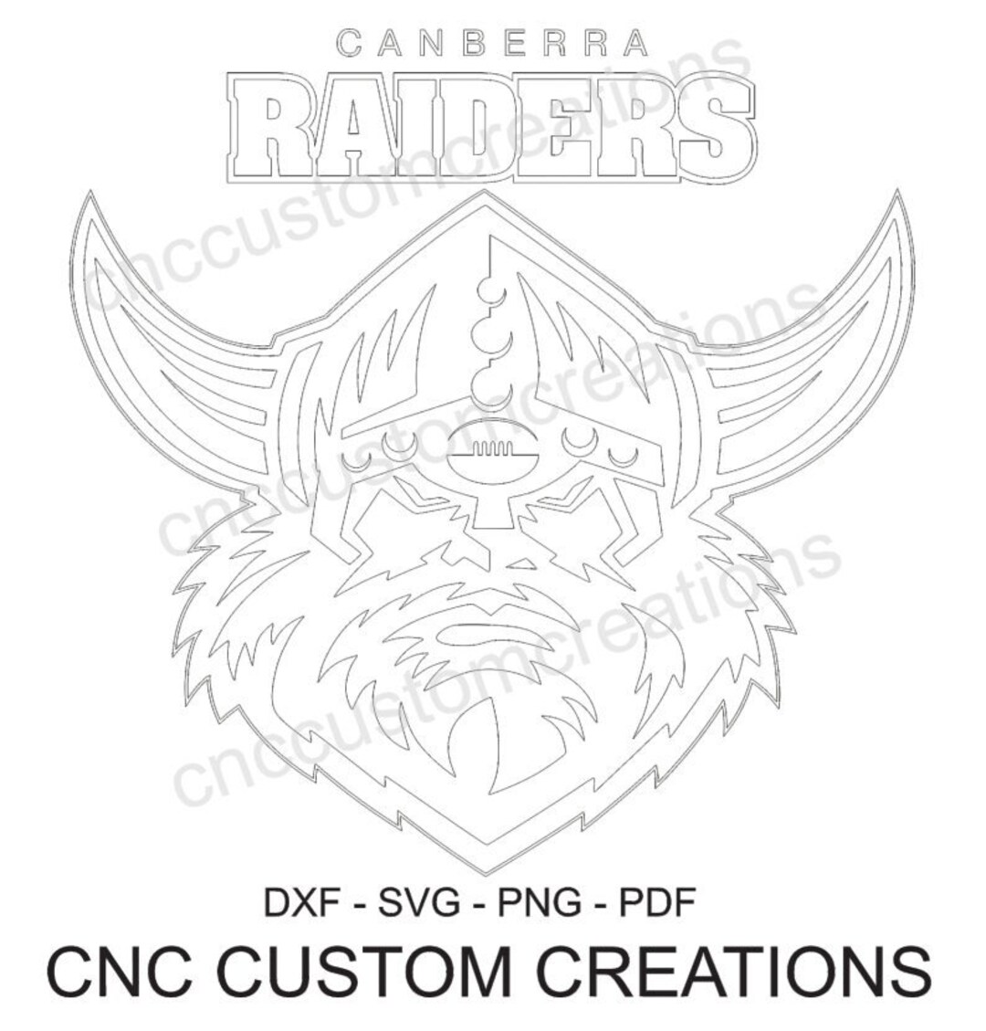 NRL SVG Canberra Raiders Rugby League Logo Vector File Digital - Etsy