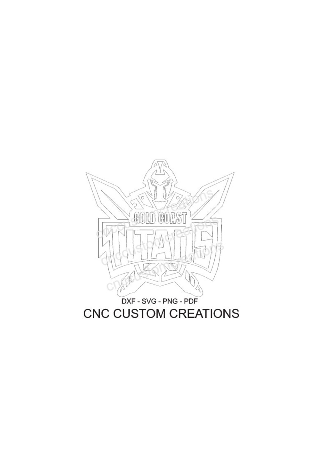 NRL SVG Gold Coast Titans Rugby League Logo Vector File Digital ...