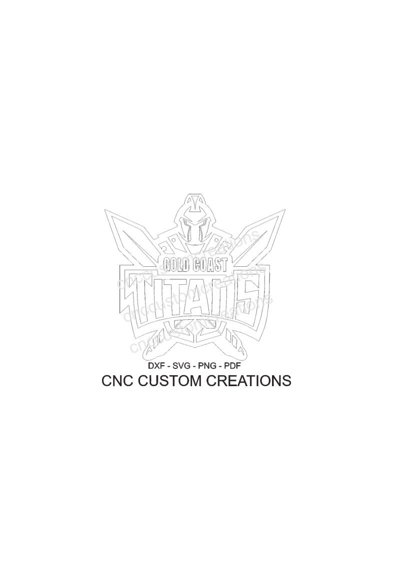 NRL SVG Gold Coast Titans Rugby League Logo Vector File Digital ...