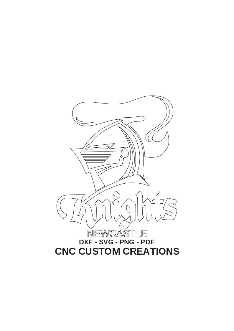 NRL SVG Newcastle Knights Rugby League Logo Vector File Digital ...
