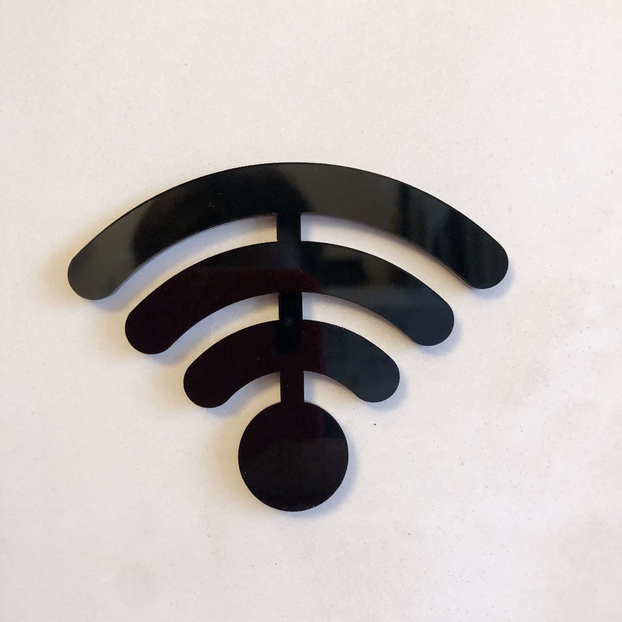 Wifi Sign / Modern Simple Internet Door Symbol Design / Acrylic Sign ...
