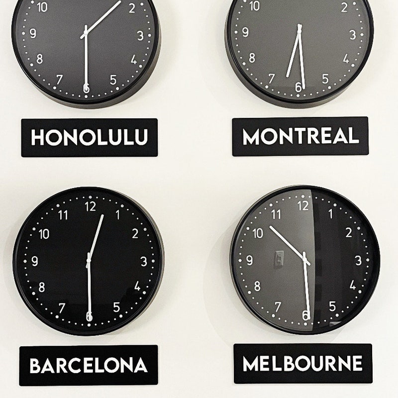 Time Zone Signs - Etsy