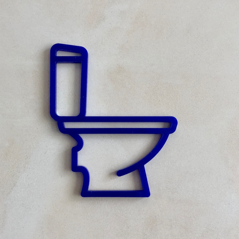 Toilet Sign / Modern Simple Bathroom Door Symbol Design / - Etsy Australia