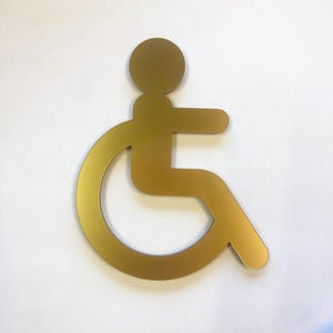 Disable Toilet Sign / Modern Simple Bathroom Door Symbol Design ...