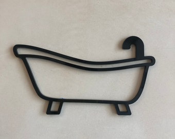 Toilet Sign / Modern Simple Bathroom Door Symbol Design / Acrylic Sign ...