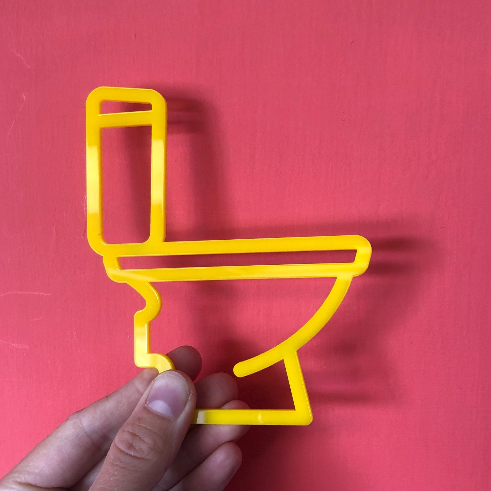 Toilet Sign / Modern Simple Bathroom Door Symbol Design / Acrylic Sign ...