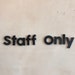 Staff Only Sign / Modern Simple Door Symbol Design / Acrylic Sign for ...