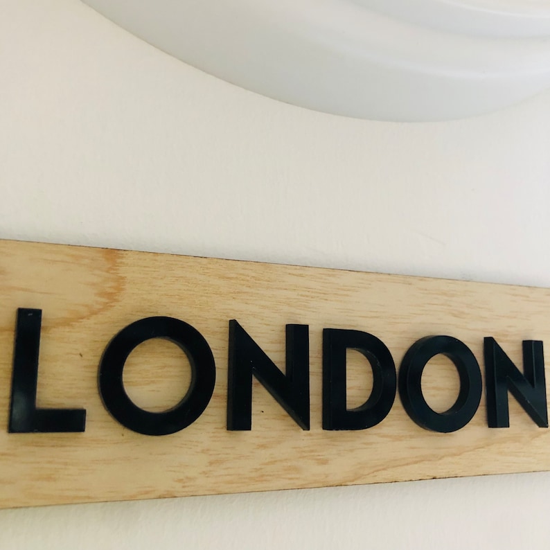 City Name Sign / World Clock Time Zone Plaque / Modern Unique - Etsy