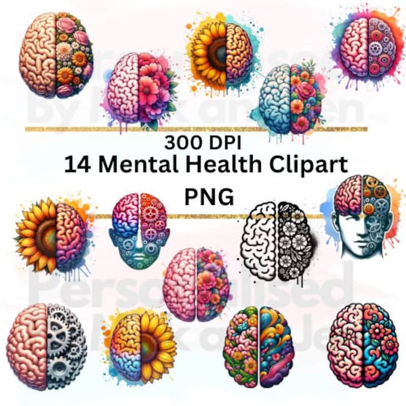 Mental Health Clipart - Etsy