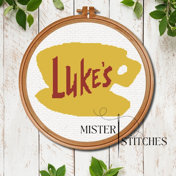 Gilmore Girls Cross Stitch Pattern Luke's | Etsy