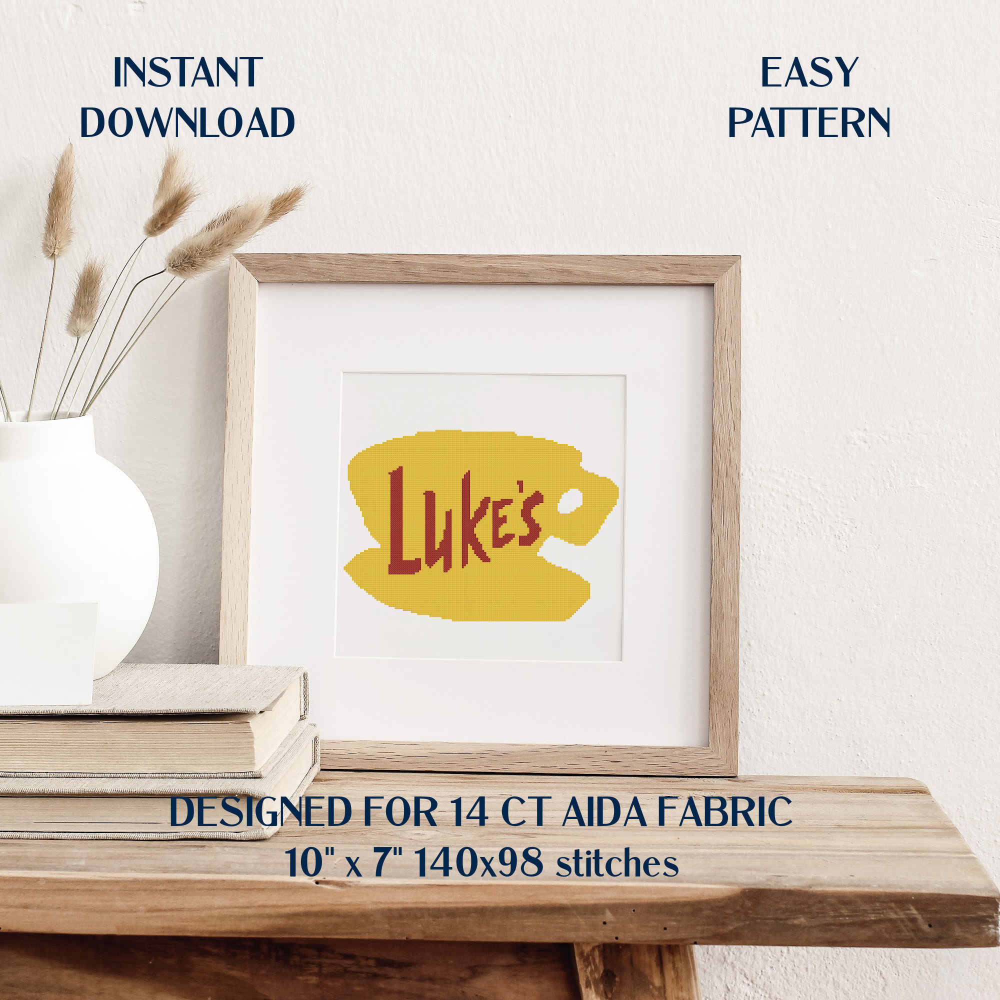 Gilmore Girls Cross Stitch Pattern - Luke's - Etsy