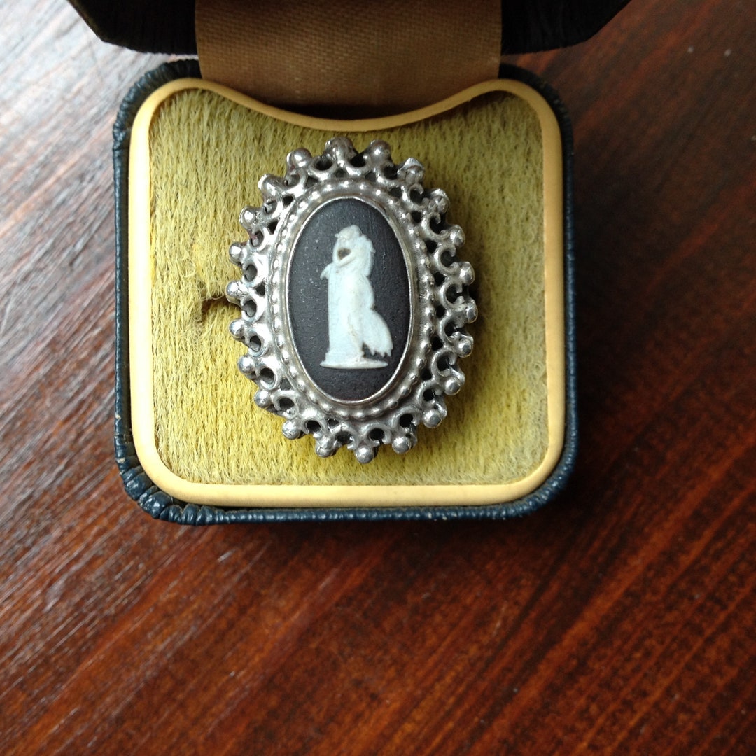 Wedgwood Rare Black Jasperware Ring - Etsy