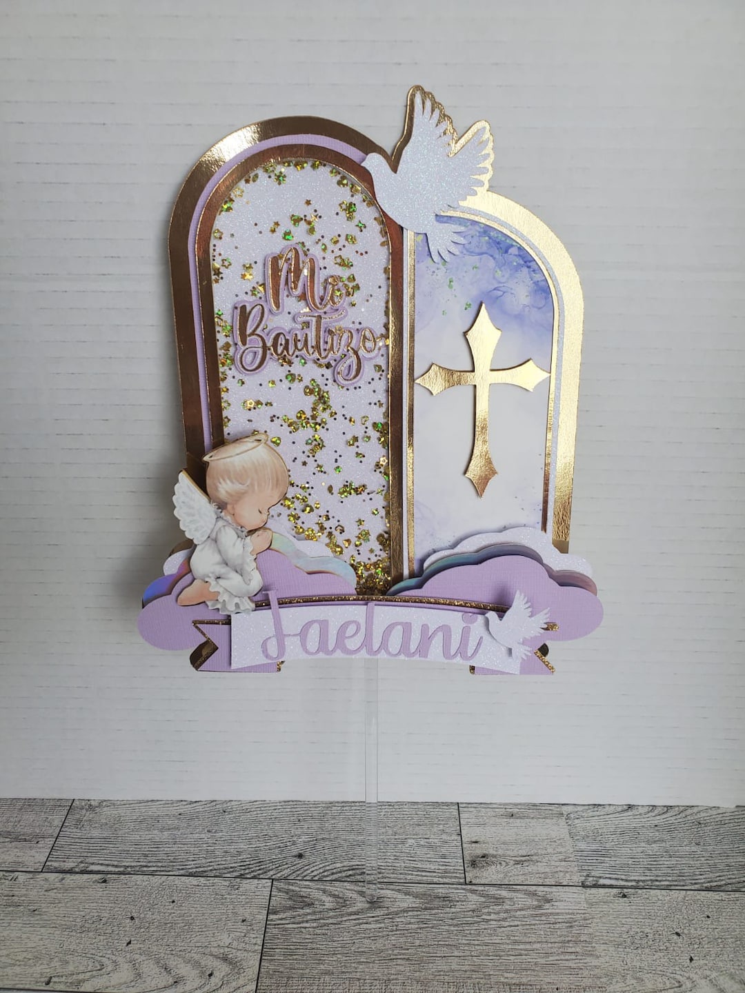 Baptism Cake Topper, Baptism Personalized Cake Topper, Custom ...