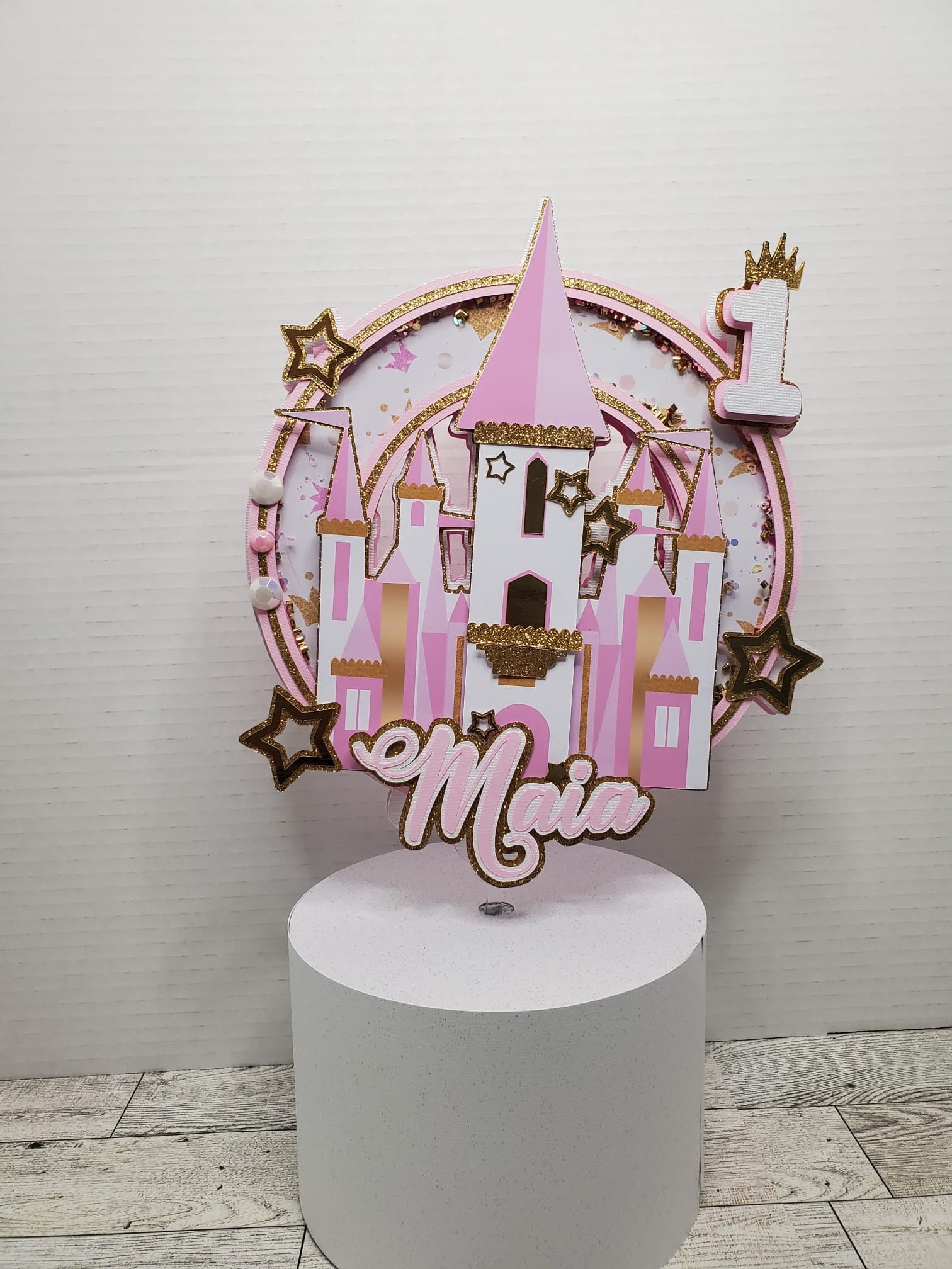 Princess Castle Cake Topper, Castle Topper Shaker, Castle Caketopper ...