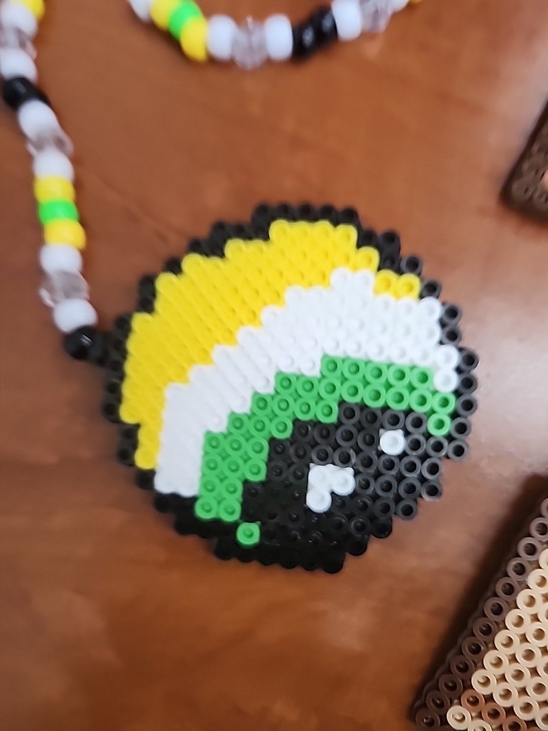 Subtronics Kendama Kandi Perler Necklace EDM EDC Fest Rave Dance - Etsy