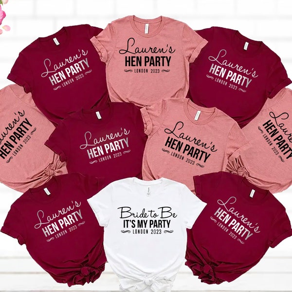 Hen Party Tshirt Etsy