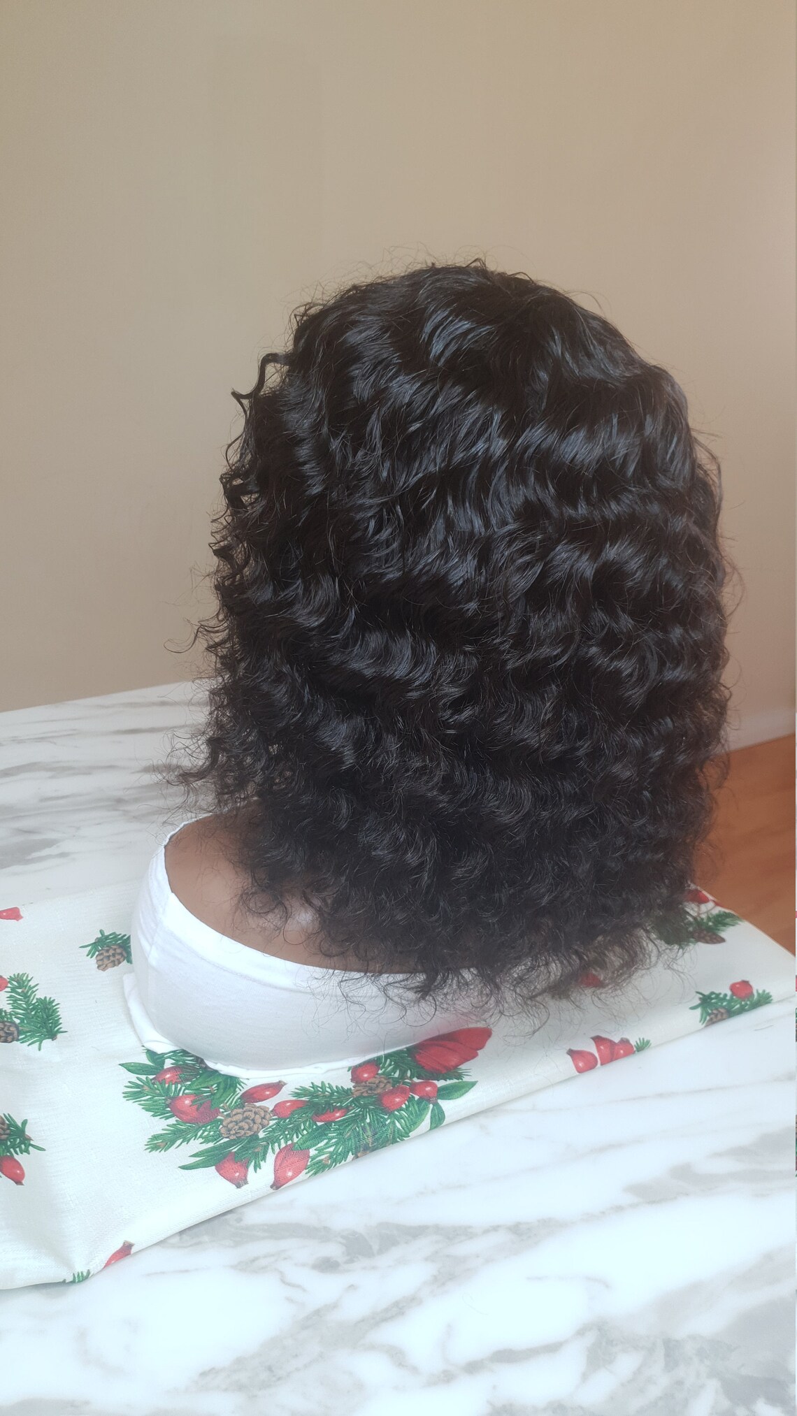 12inches Curly Wig With Bangs/fringes/deep Wave Wig With Bangs/curly ...