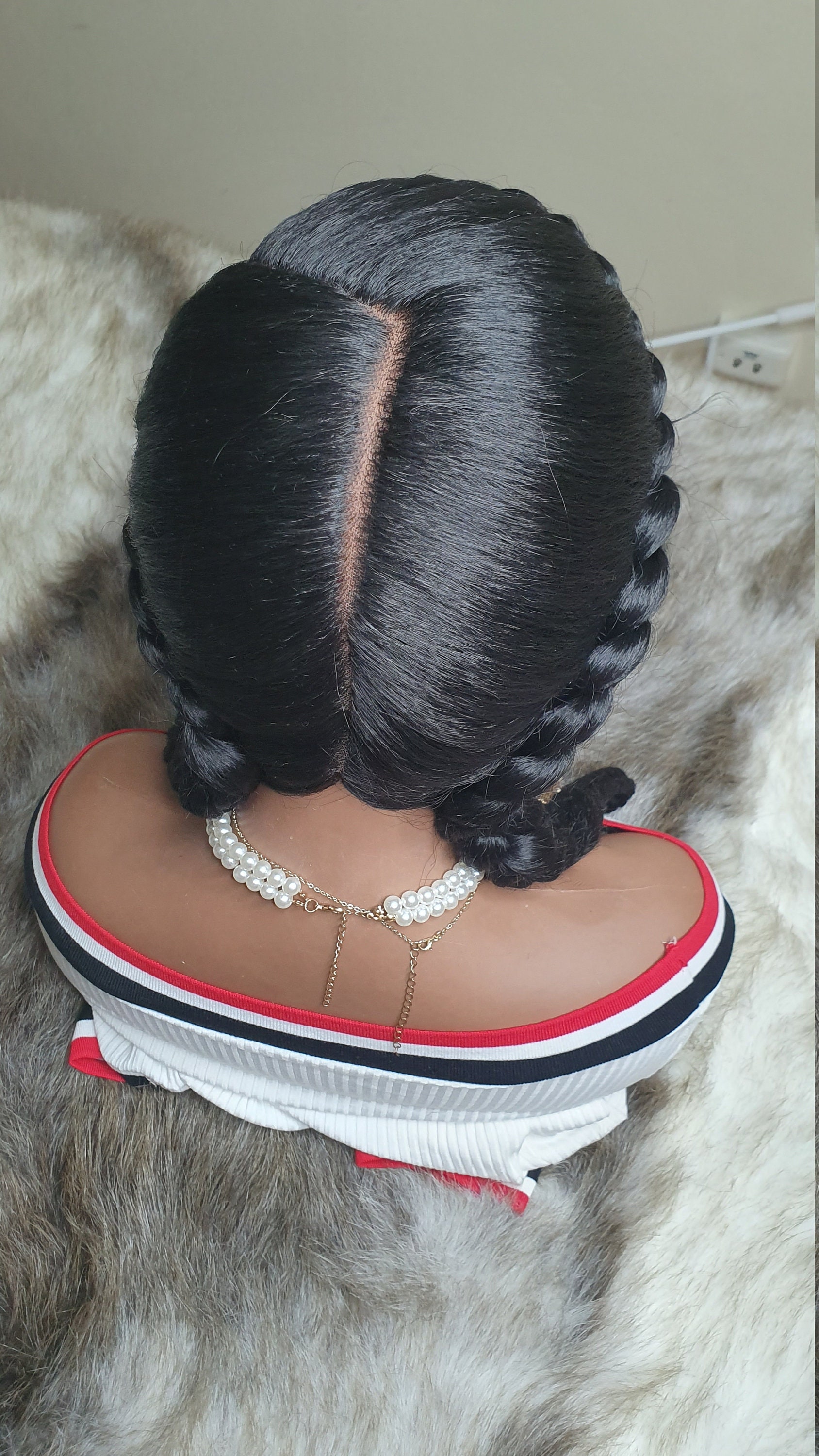 Double Braided Cornrow Wig/cornrow Wig/twin Cornrow Braided Wig - Etsy