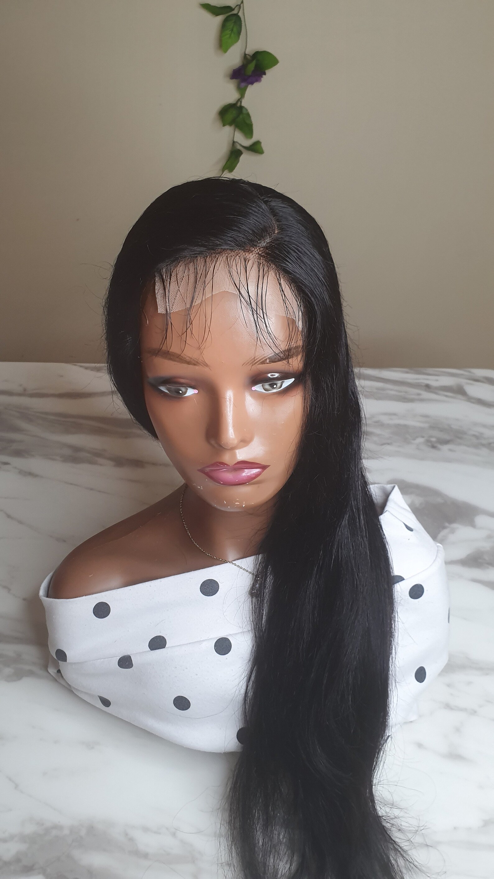 24 Inches Straight Wig/human Hair Straight Wig/human Hair Wig/4x4 ...