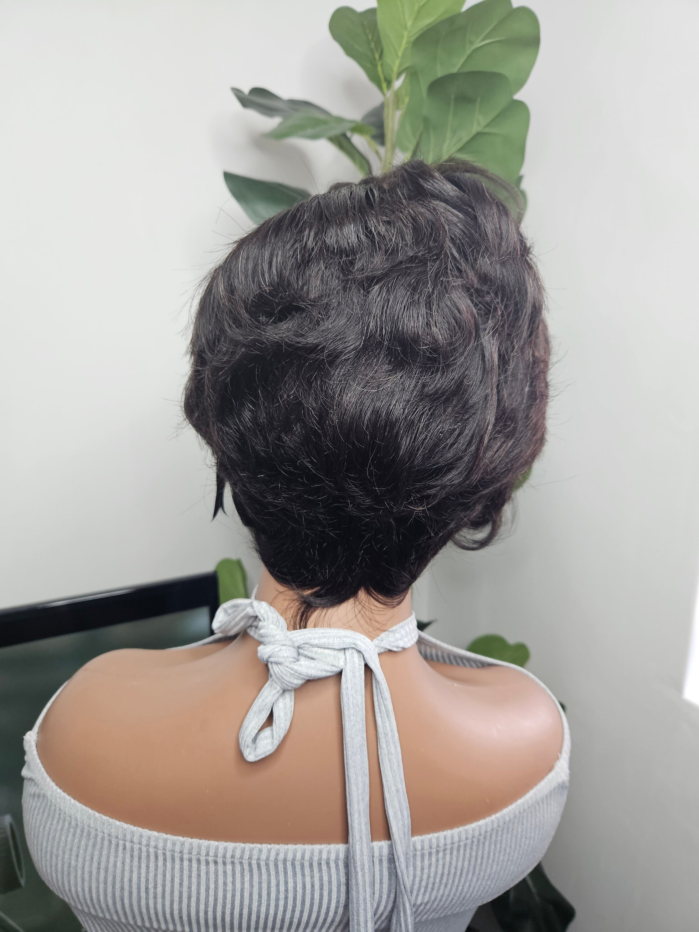 Pixie Cut Human Hair Wig/short Wig/razor Cut Wig/13×4 Lace Frontal ...