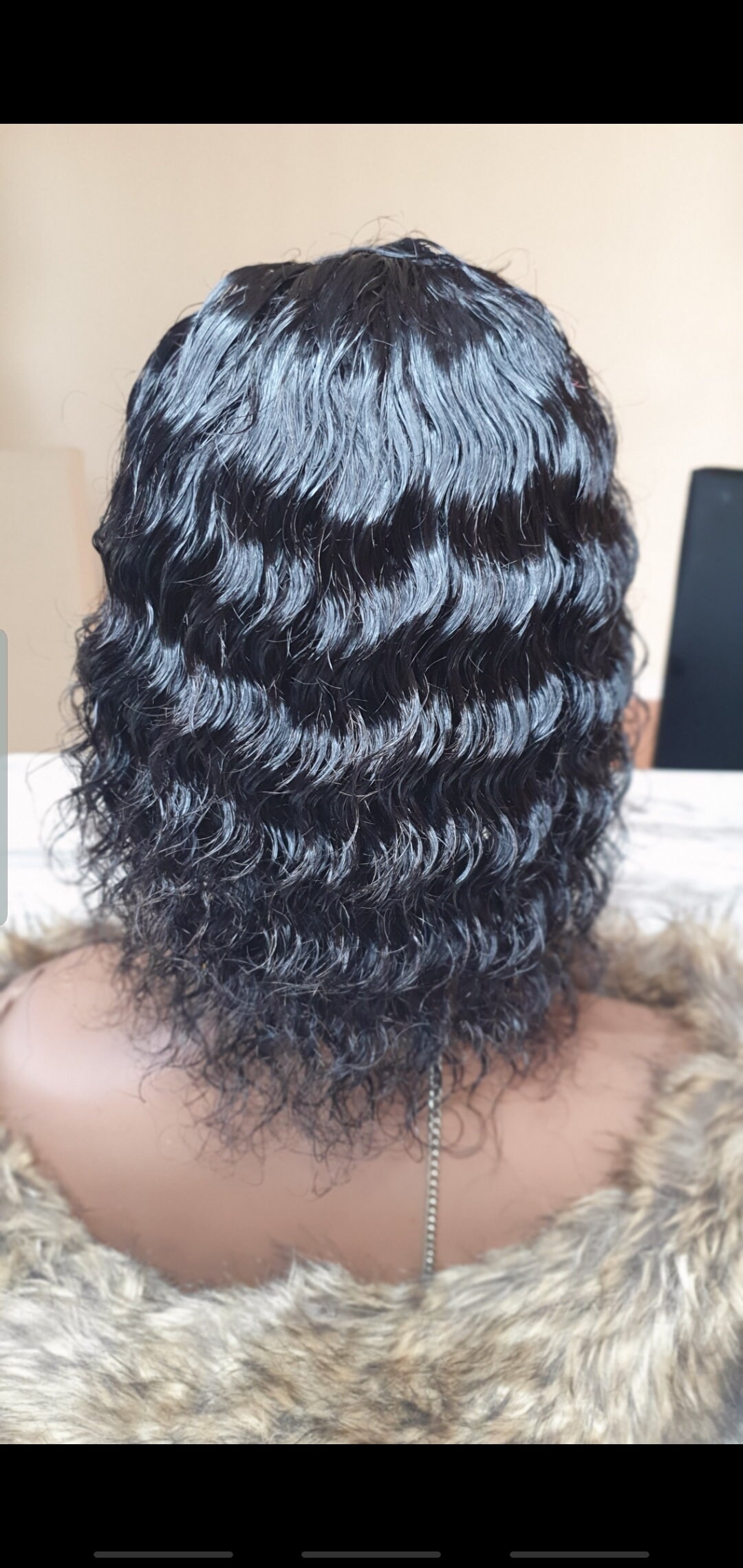 Lacefront Deep Wave Bob Wig/deep Wave Bob Wig/8inches Deep Wave Wig ...