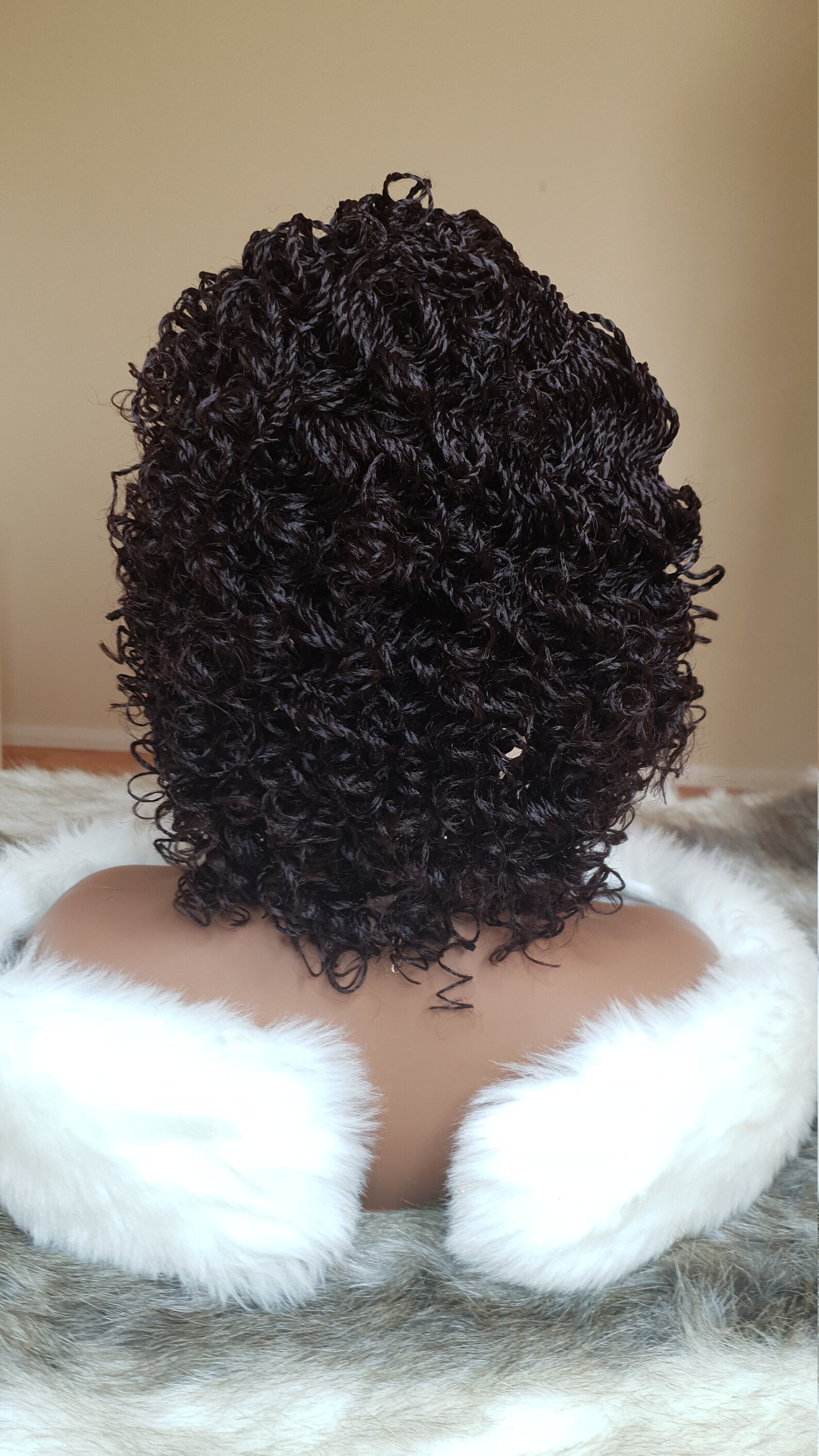 Mini Twist Curly Braided /curly Braids/curly Braided Wig/micro Braided ...