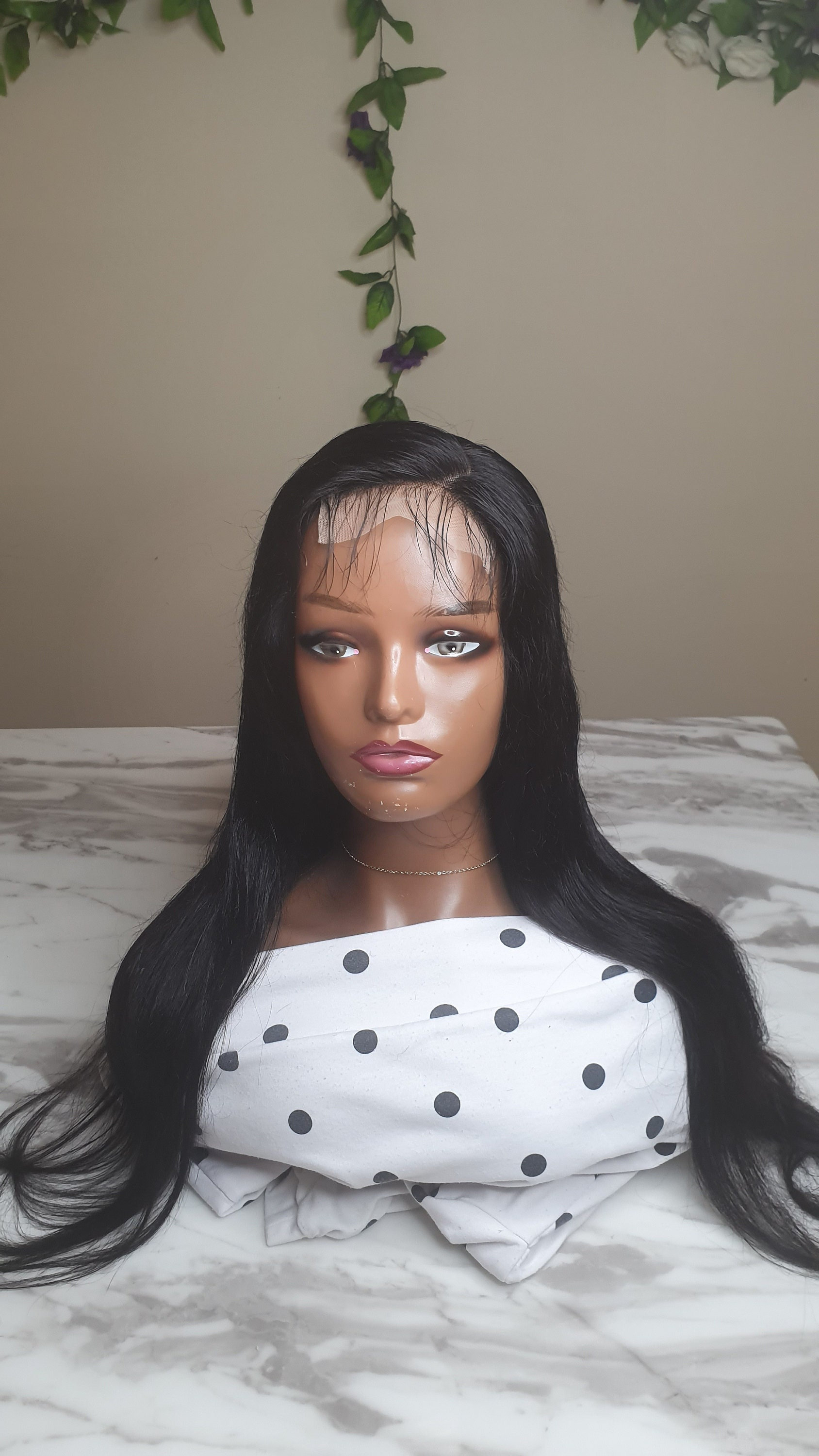 24 Inches Straight Wig/human Hair Straight Wig/human Hair Wig/4x4 ...