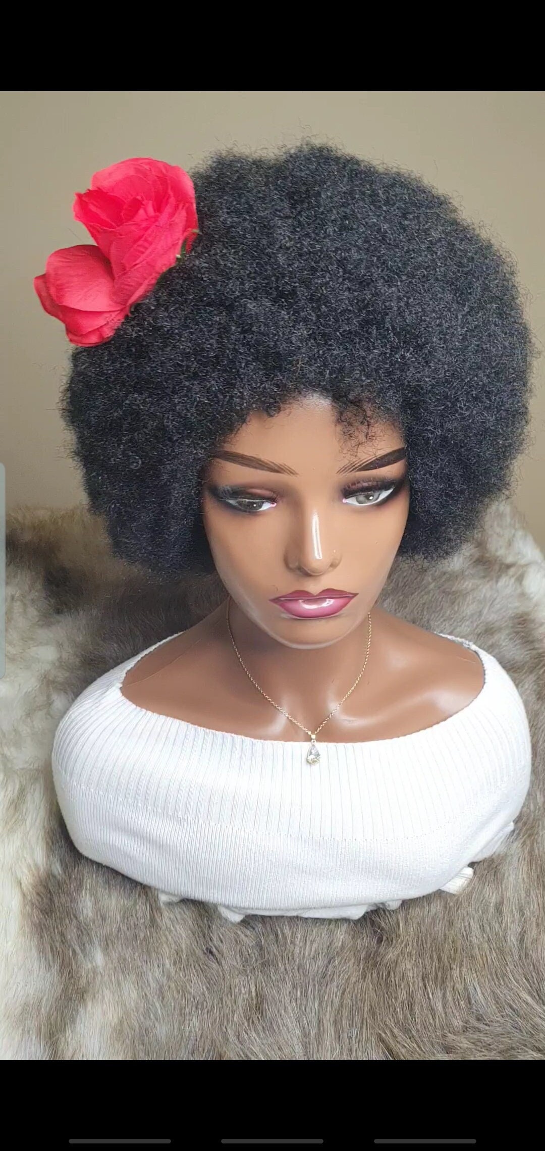 Afro Hair Wig/afro Wig/black Afro Wig - Etsy