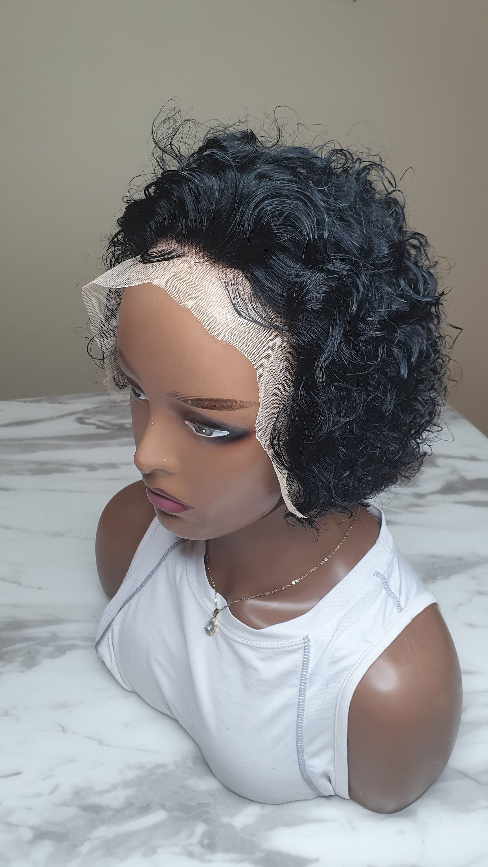 Curly Pixie Cut Wig/pixie Cut Wig/human Hair Pixie Wig/curly Wig/short ...