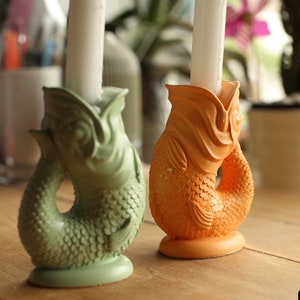 Assorted Colorful Fish Candlestick Holder: Handmade & Vibrant Home ...