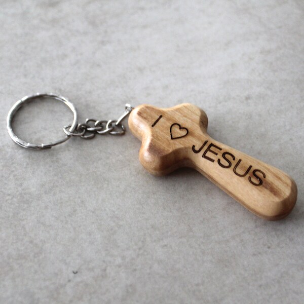 Cross Keychain - Etsy