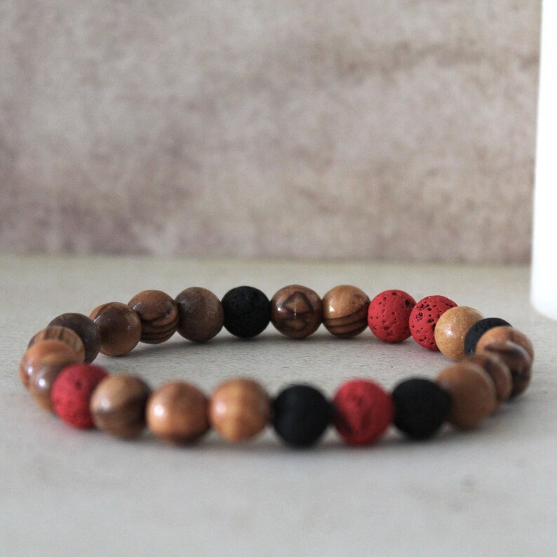 Handcrafted Hebrew Jewelry From Israel, Volcanic Lava Bracelet, Unisex ...