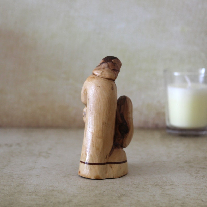Olive Wood Statue of the Holy Family Joseph Virgin Mary & - Etsy
