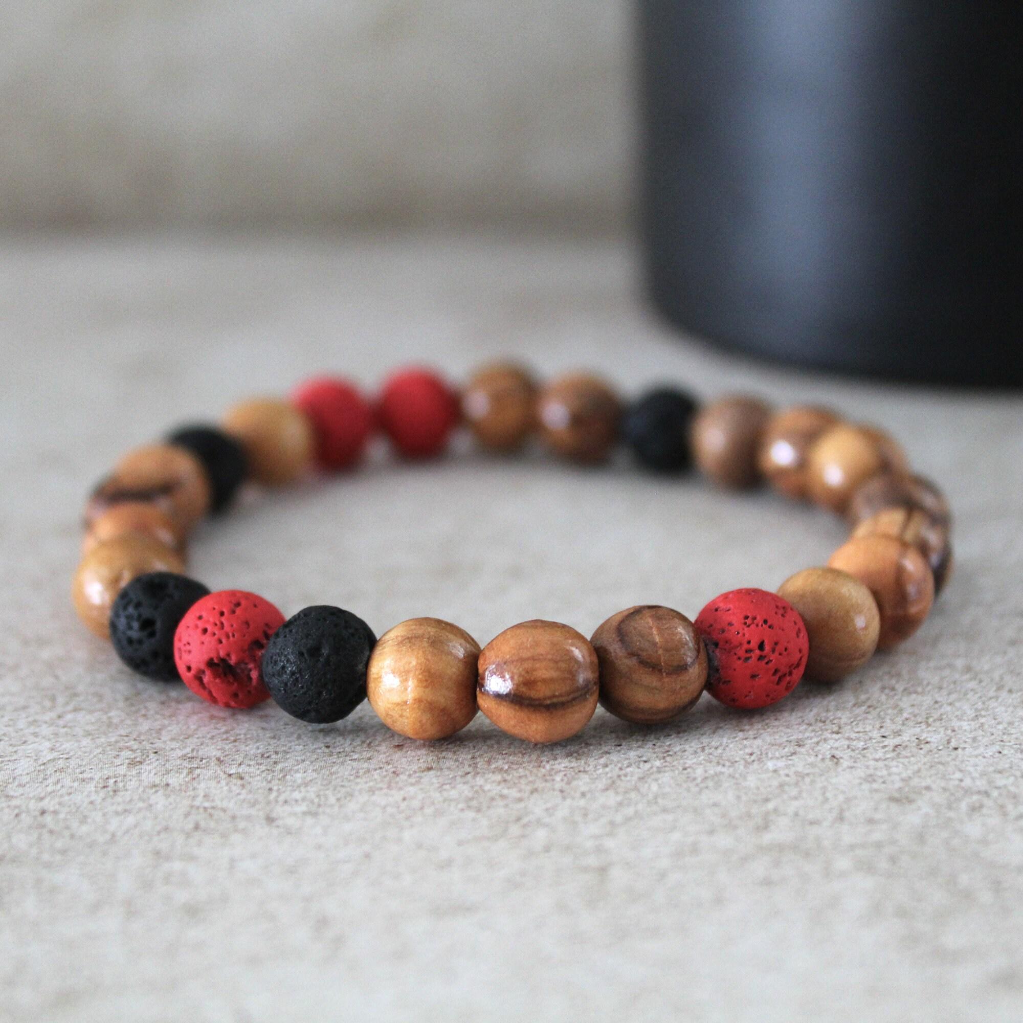Handcrafted Hebrew Jewelry From Israel, Volcanic Lava Bracelet, Unisex ...