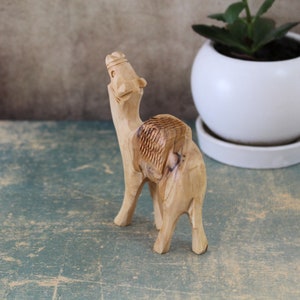 Exquisite Hand-carved Nativity Set: Wooden Camel From Holy Land ...