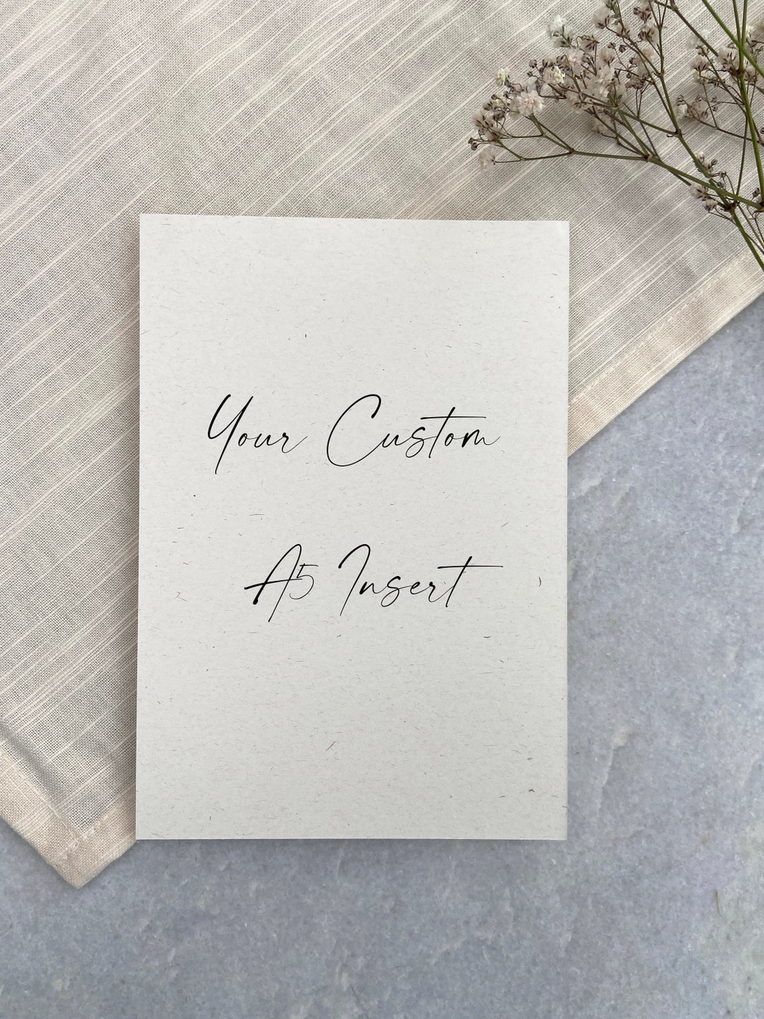 Custom A5 Invitation Insert - Etsy