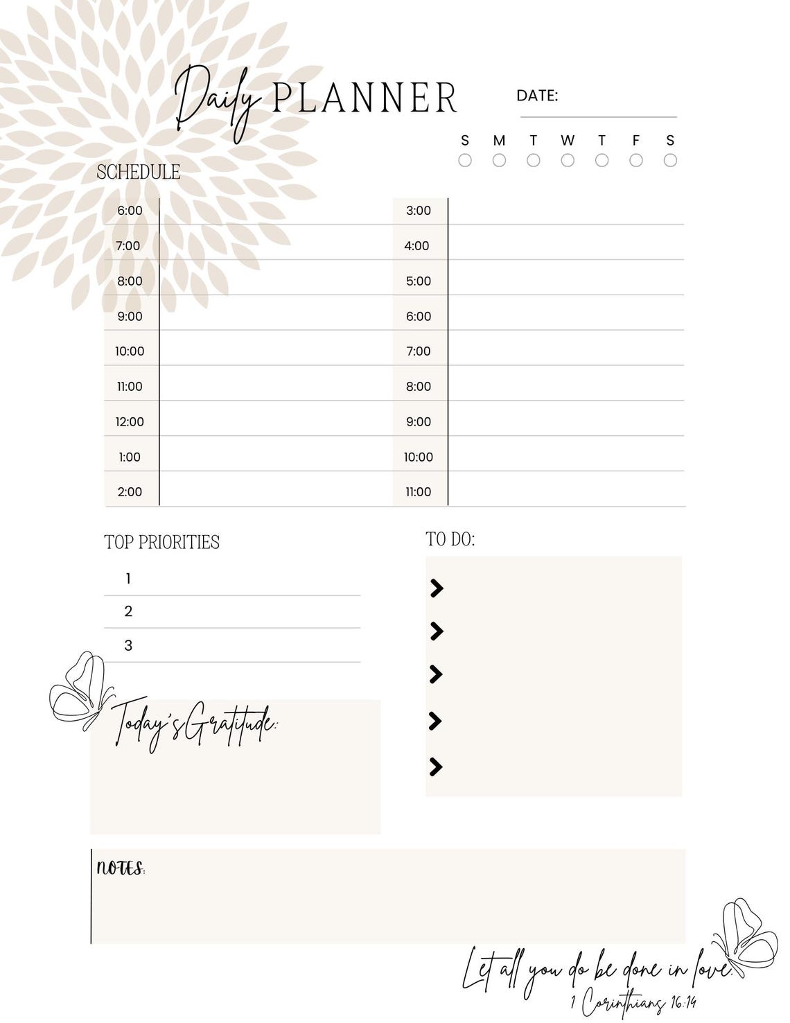 Digital Daily Planner - Etsy