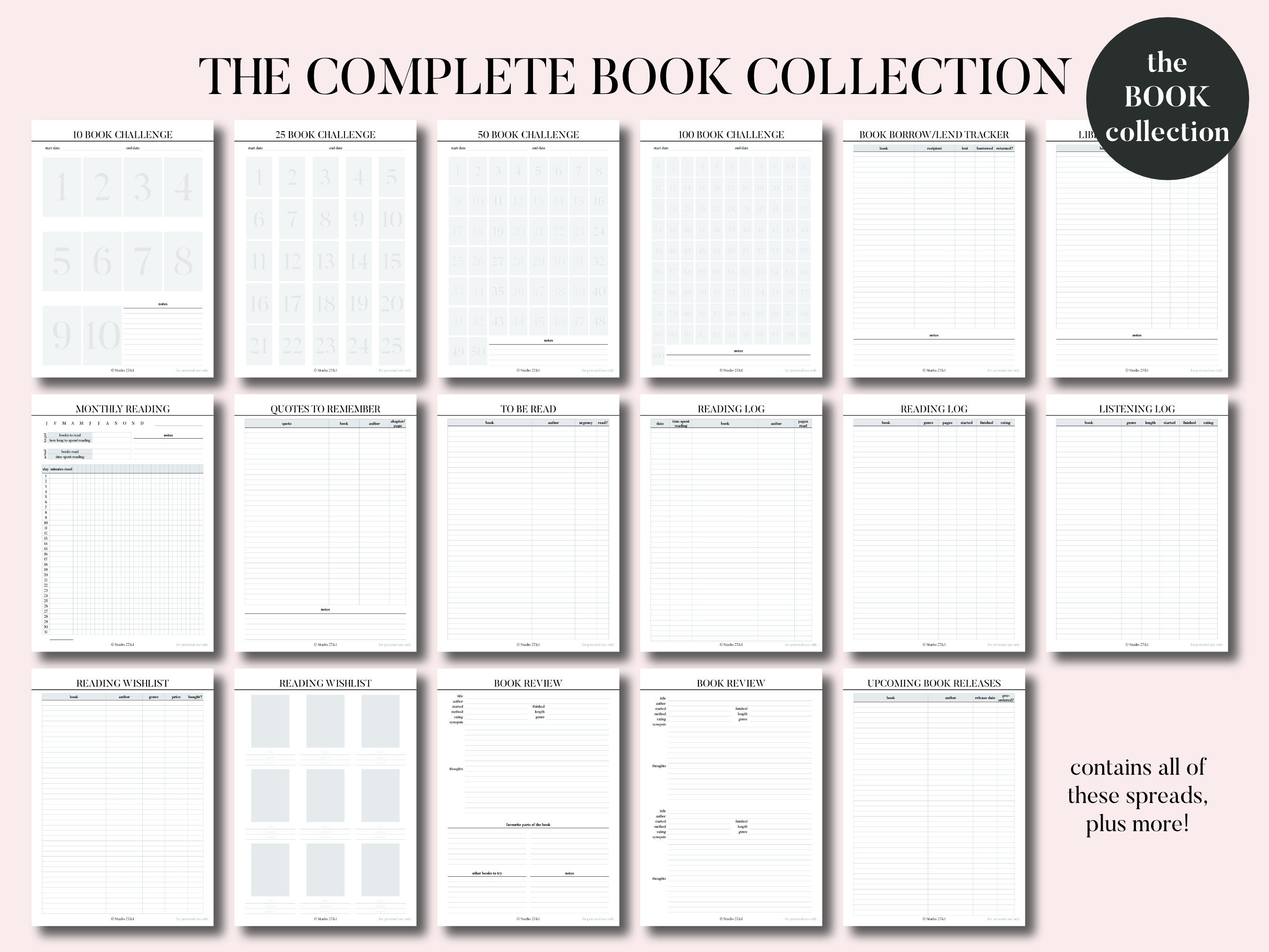 PRINTABLE Upcoming Book Releases Wishlist, TBR List, Book Journal ...