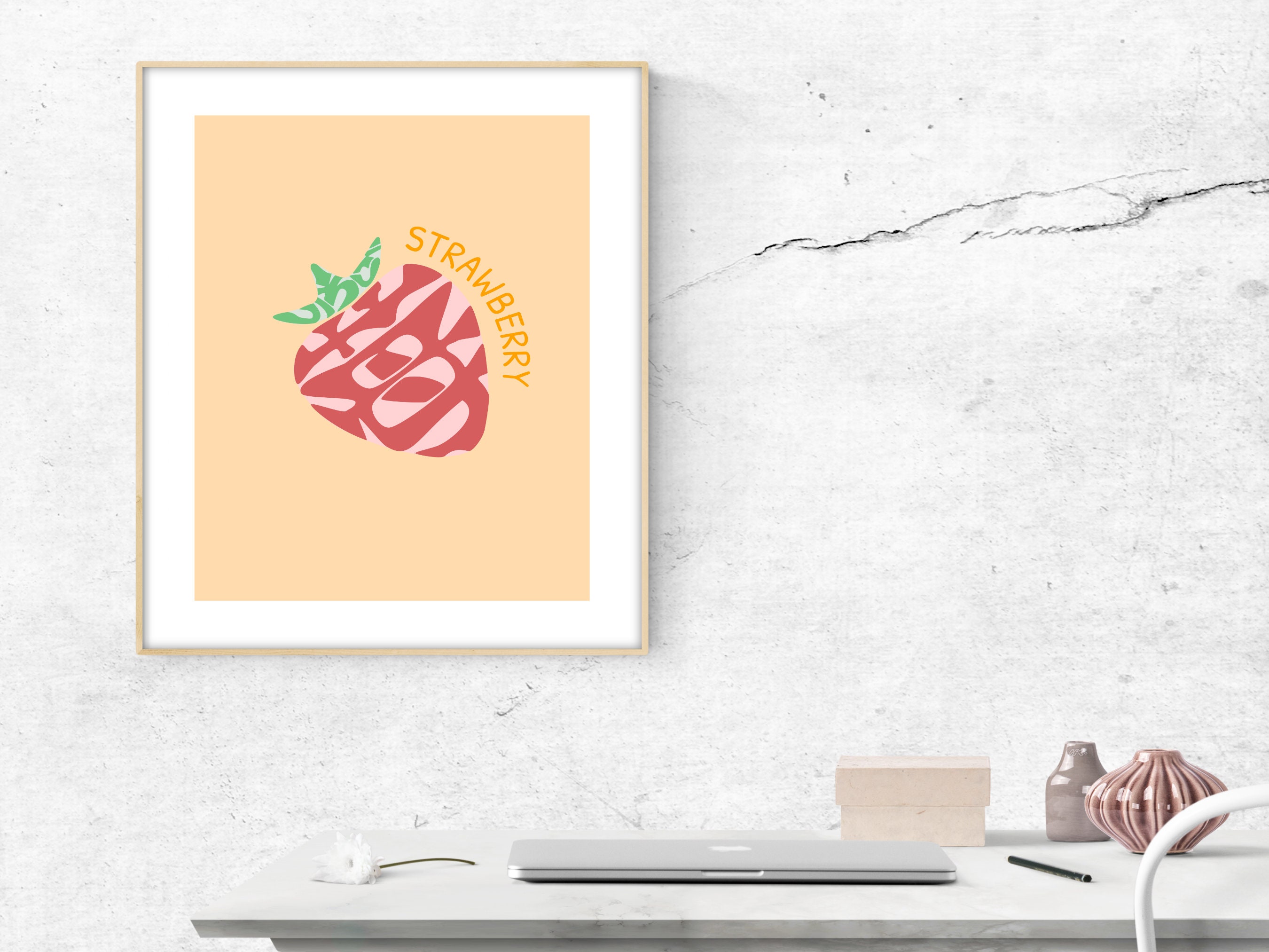 Printable Japanese Strawberry Word Art Japanese Fruit - Etsy